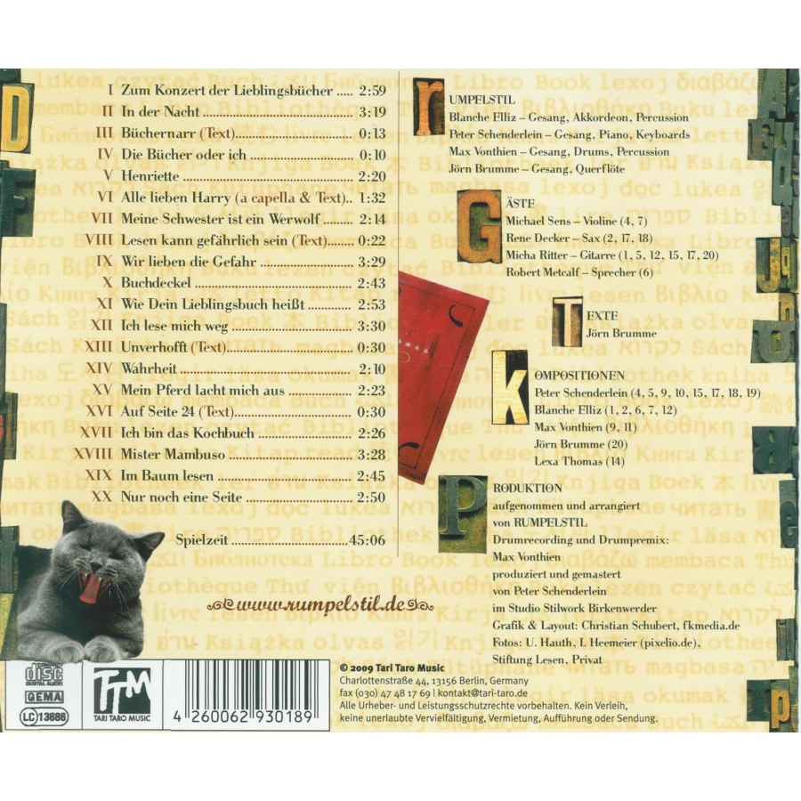 CD Rumpelstil - Konzert der Lieblingsbücher, 14,99