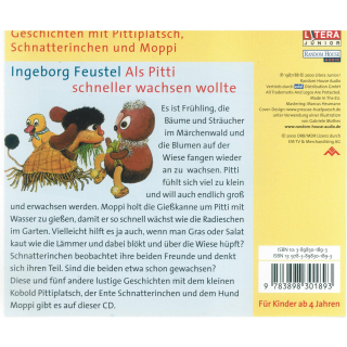 CD Ingeborg Feustel - Als Pitti schneller wachsen wollte, 12,99