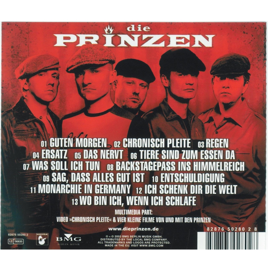 CD Die Prinzen - Monarchie in Germany, 24,99