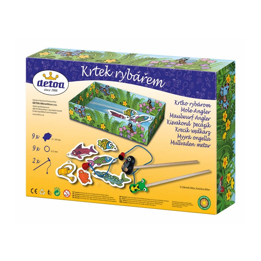 Angelspiel - Fischen mit dem Maulwurf mit Holzmagneten, 19,95