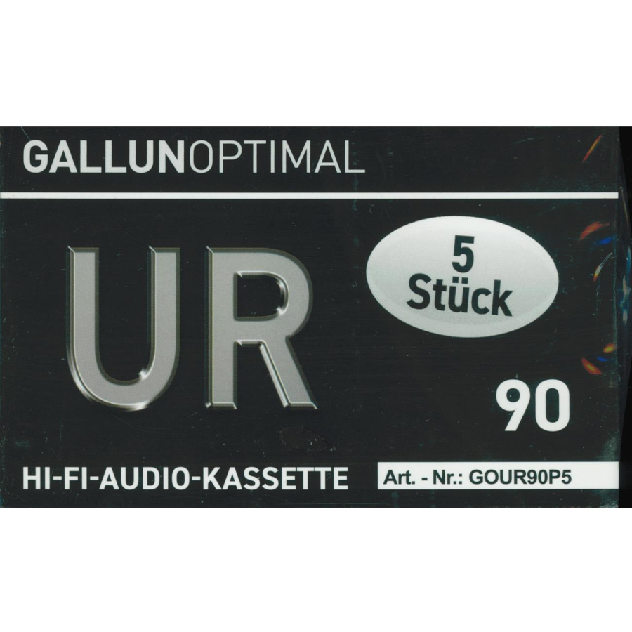 Gallun Optimal UR 90 min 5er Pack Audio Kassette, 12,99