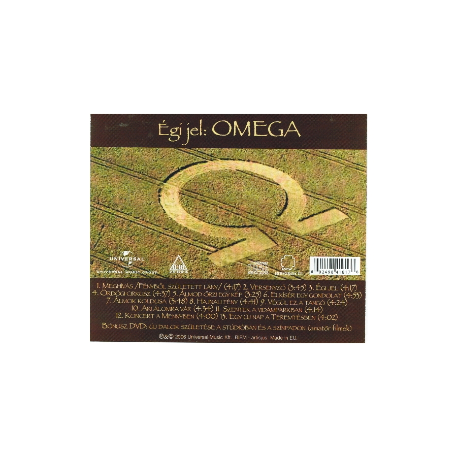 Omega - Egi Jel CD und DVD