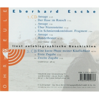 Eberhard Esche - Der Hase im Rausch, 39,99