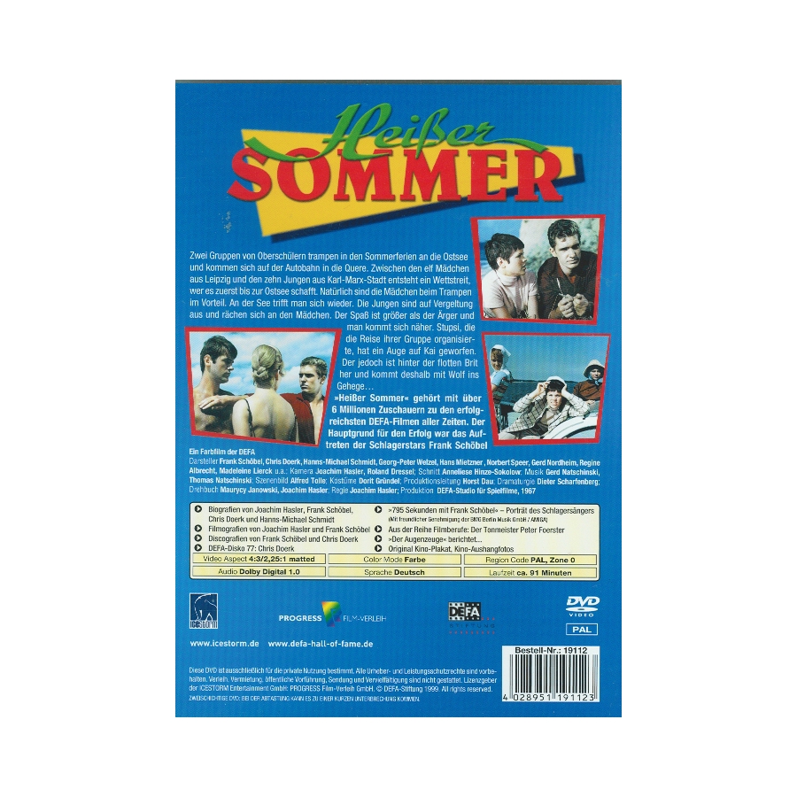 Heißer Sommer DVD Spielfilm mit Frank Schöbel und Chris Doerk und vie