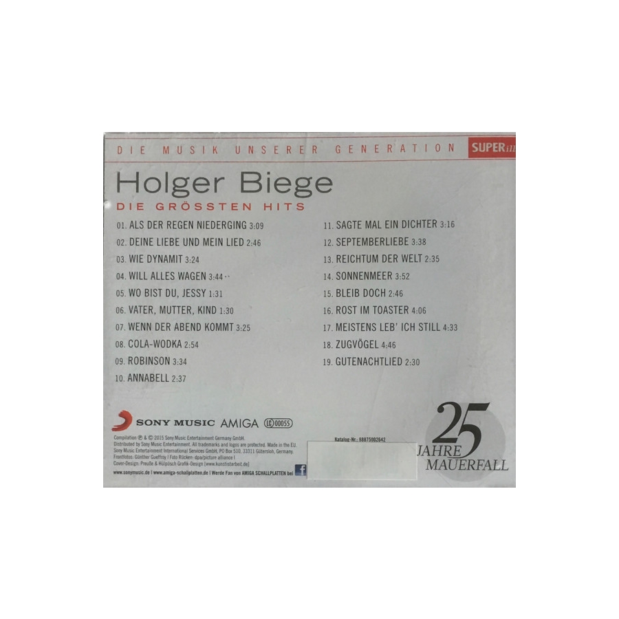 Holger Biege - Die Grössten Hits, 39,99